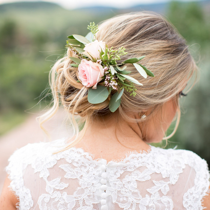 Floral hair comb wedding store